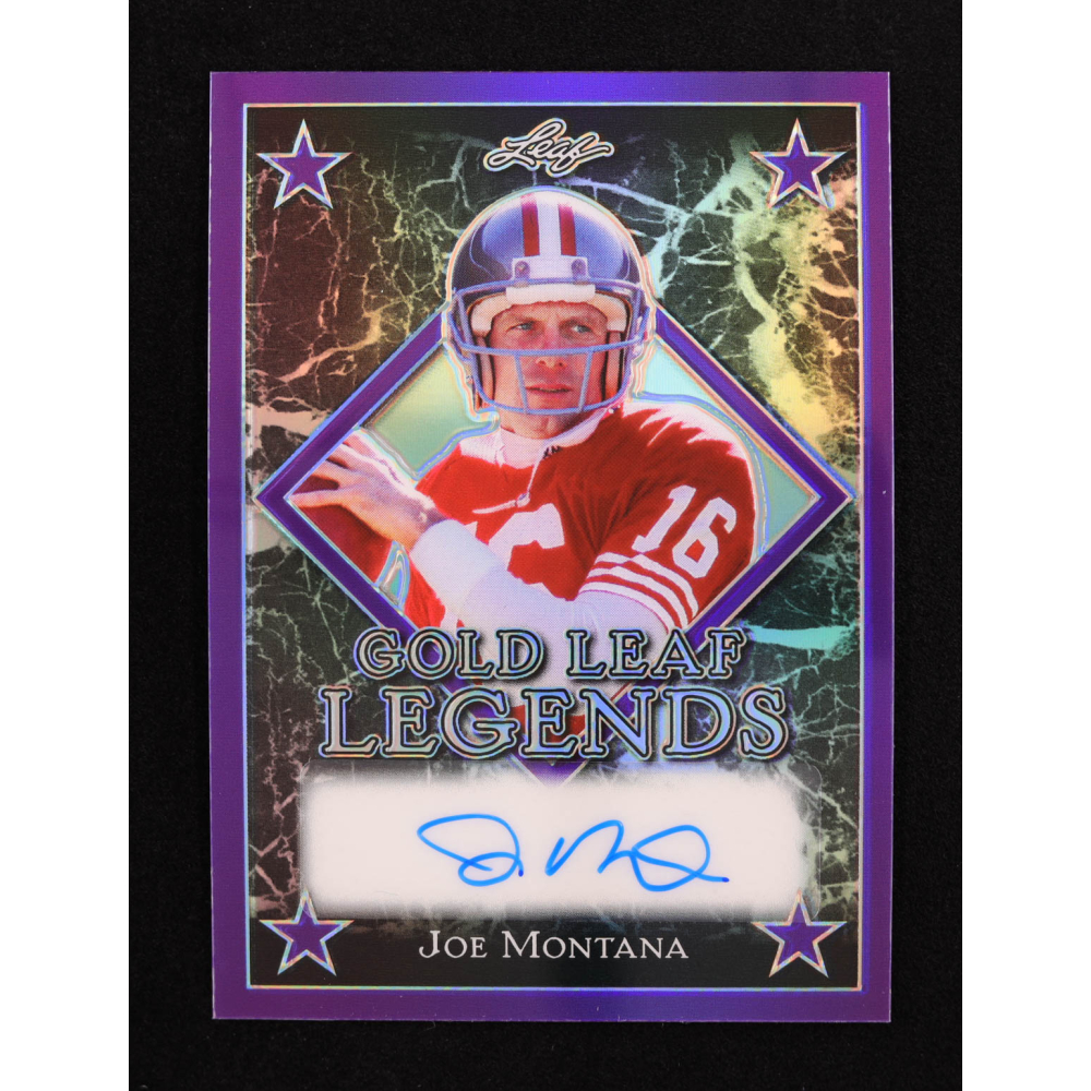 Joe Montana 2024 Leaf Legacy Collection "Gold Leaf Legends" #GLL-JM5 ...