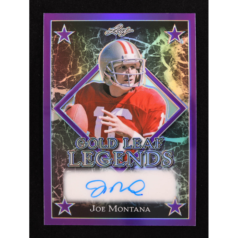 Joe Montana 2024 Leaf Legacy Collection "Gold Leaf Legends" #GLL-JM4 ...