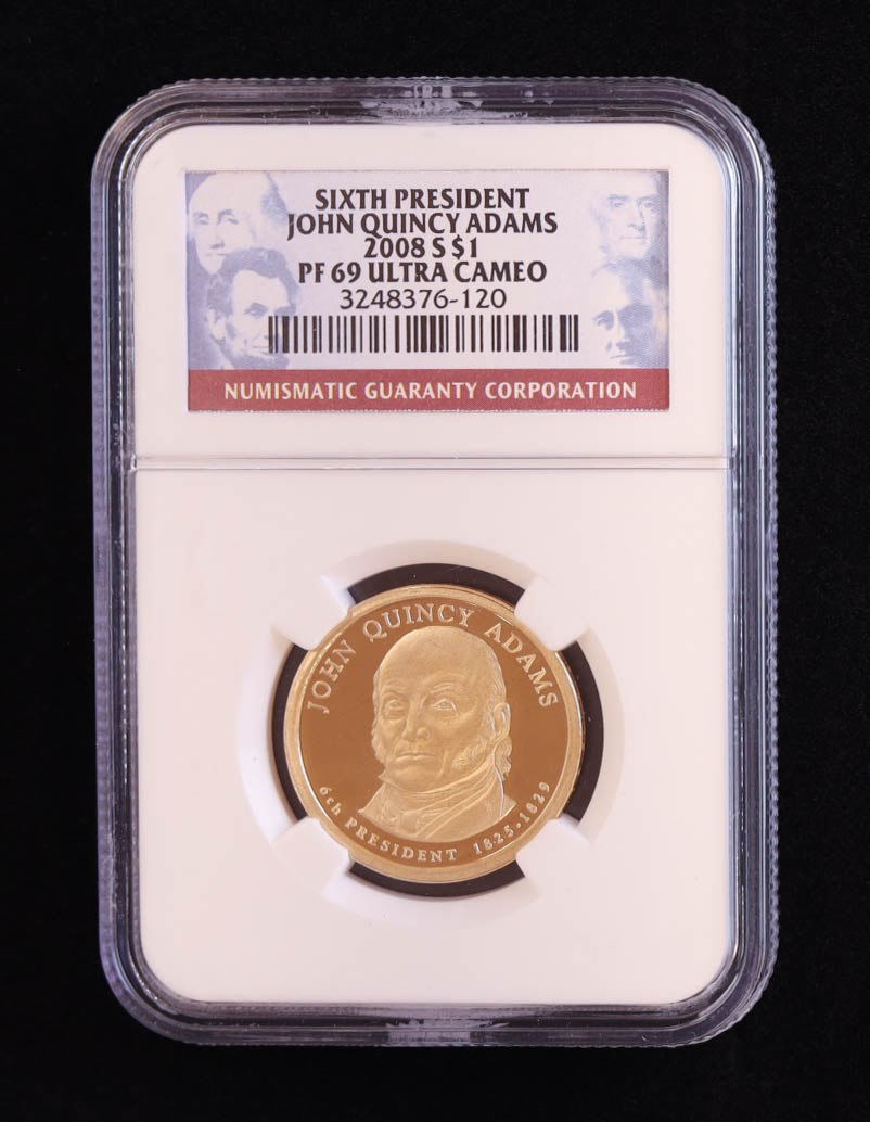 2008-S U.S. Presidential Proof $1 Coin - John Quincy Adams 6th ...