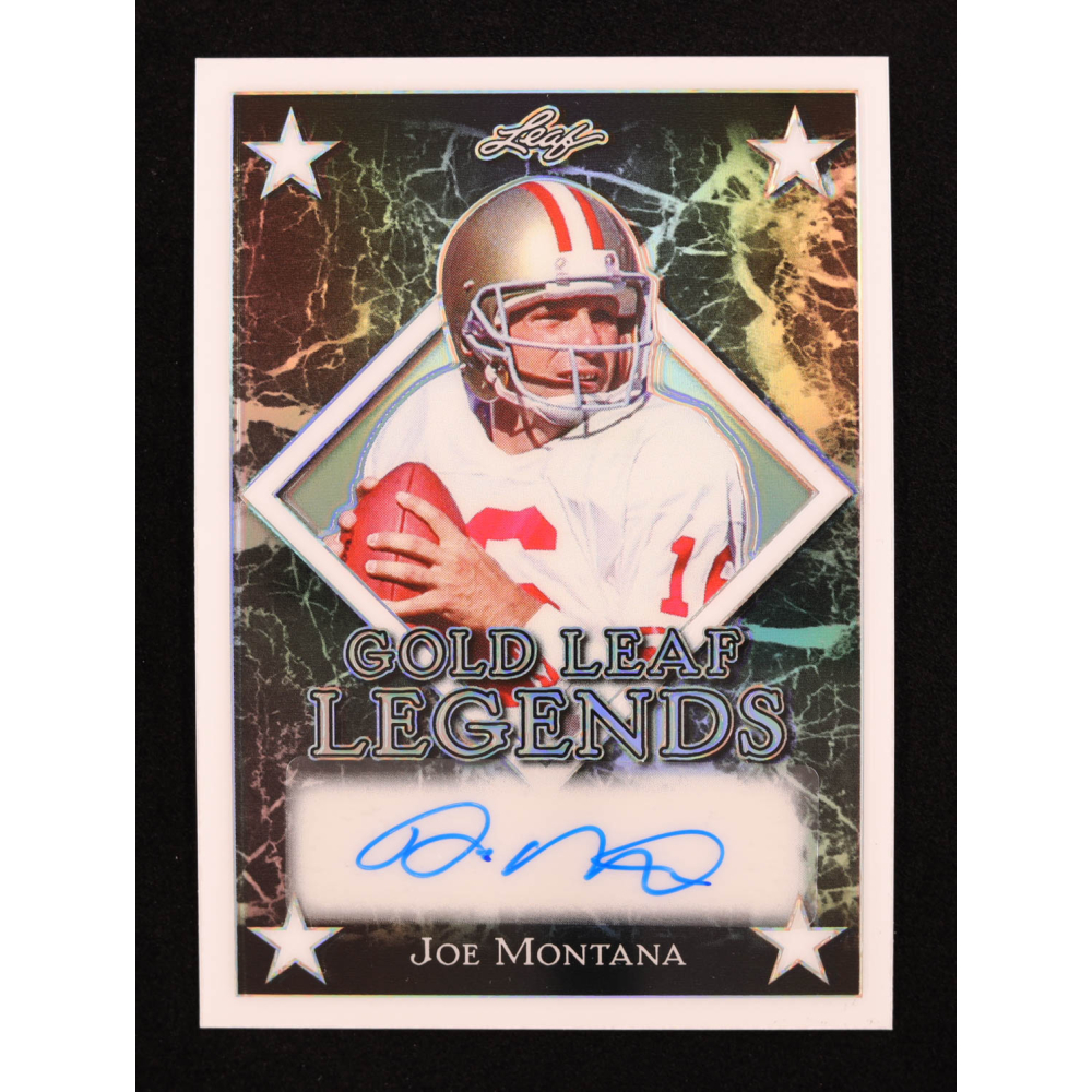 Joe Montana 2024 Leaf Legacy Collection "Gold Leaf Legends" #GLL-JM1 ...