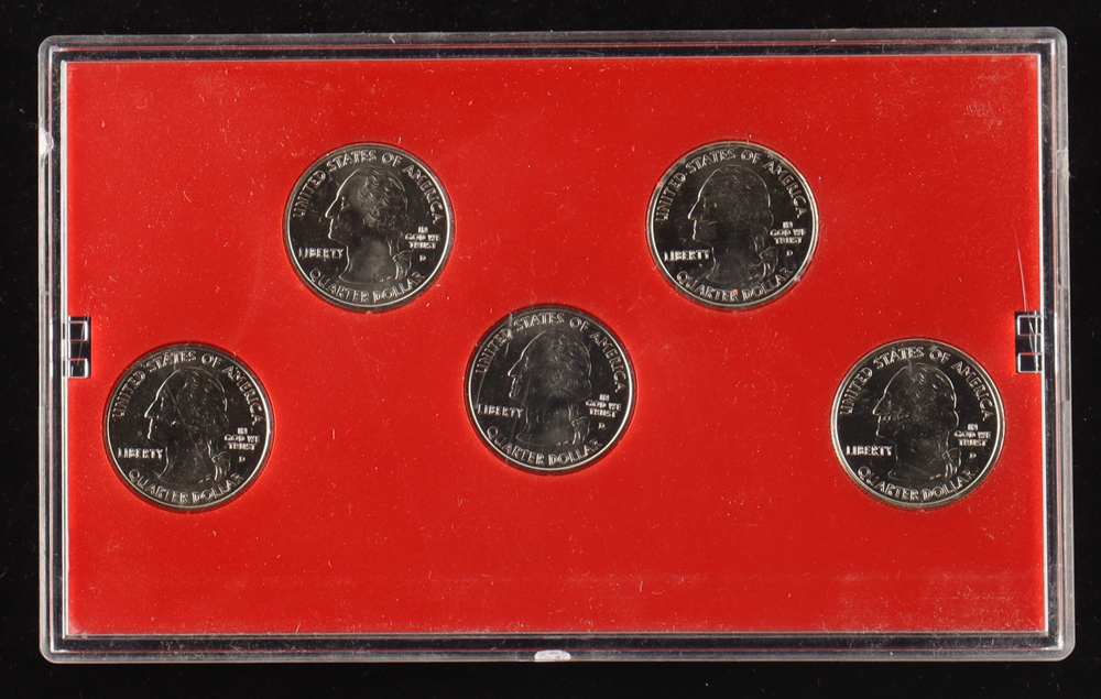 2002-D U.S. Mint State Quarters Proof Set of (5) Coins | Pristine Auction