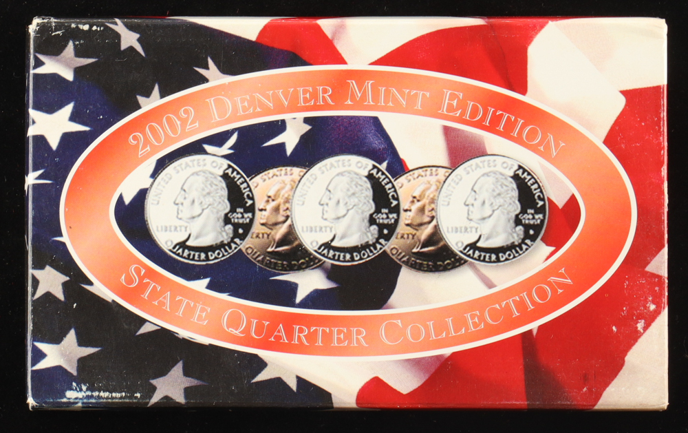2002-D U.S. Mint State Quarters Proof Set of (5) Coins | Pristine Auction