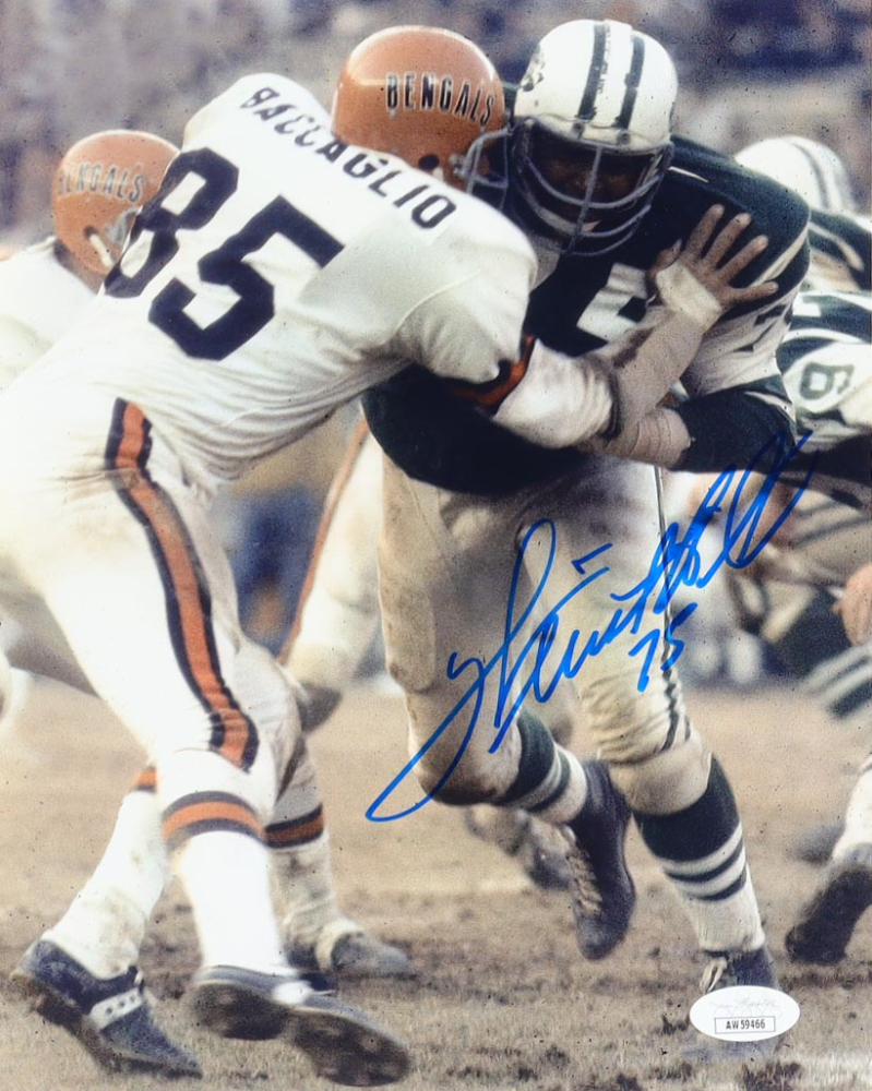 Winston Hill Signed Jets 8x10 Photo (JSA) | Pristine Auction