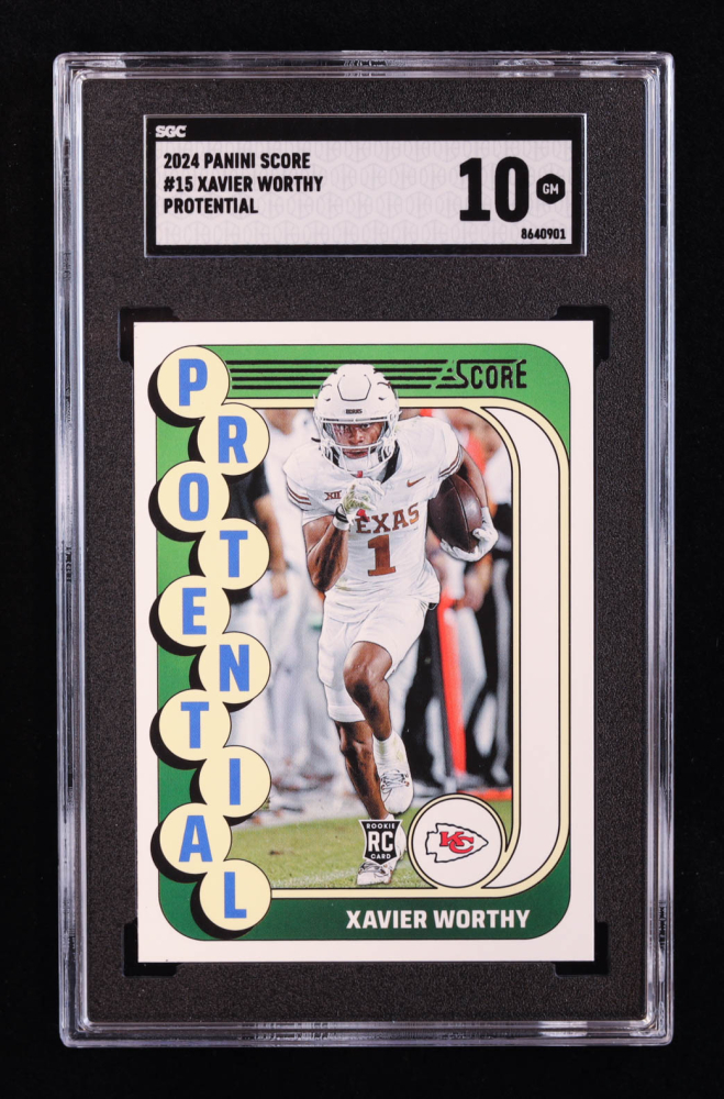 Xavier Worthy 2024 Score Protential #15 RC (SGC 10) | Pristine Auction
