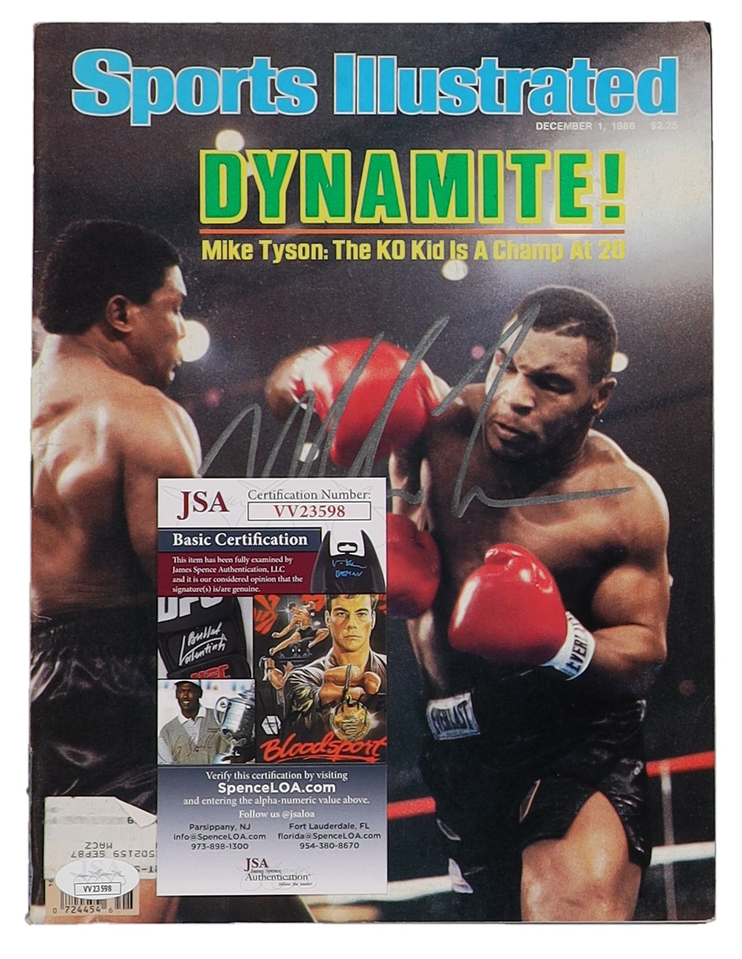 Mike Tyson Signed 1986 "Sports Illustrated" Magazine (JSA) | Pristine Auction