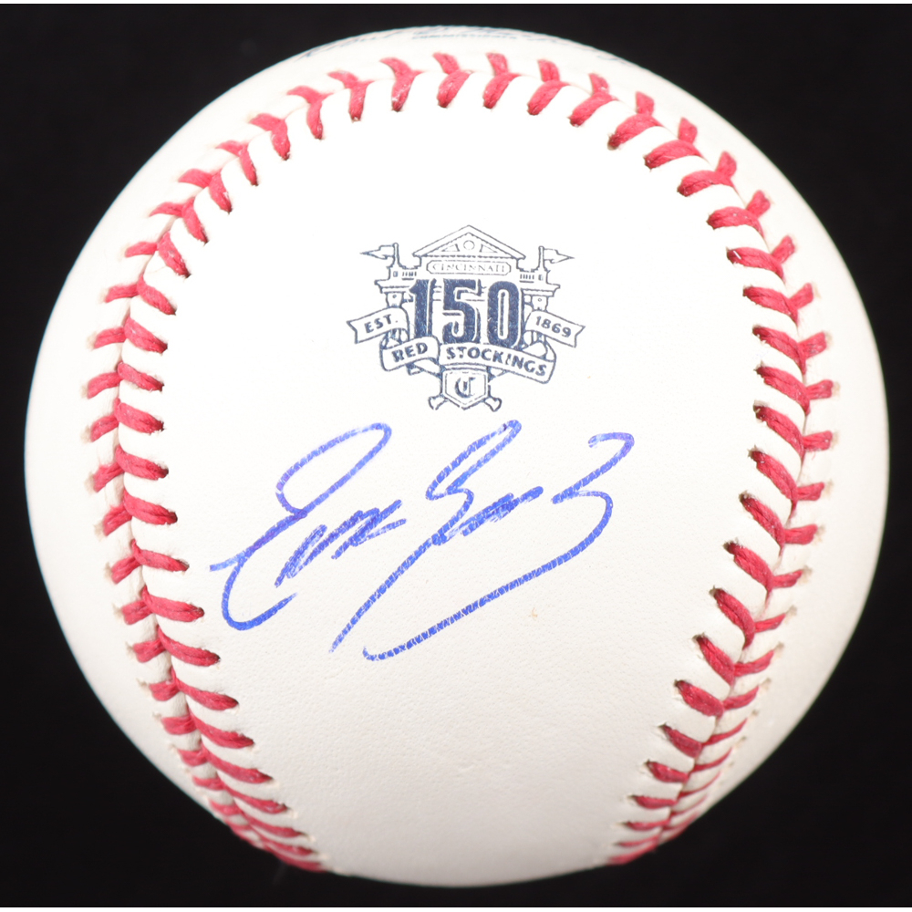 Eugenio Suarez Signed OML 150th Anniversary Reds Logo Baseball (PSA ...