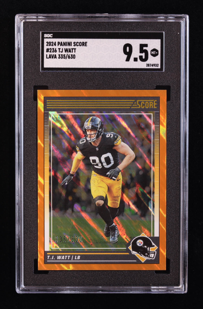 TJ Watt 2024 Score Lava #236 #335/630 (SGC 9.5) | Pristine Auction