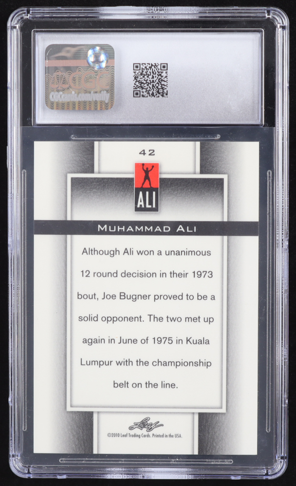 Muhammad Ali 2011 Leaf Muhammad Ali #42 (CGC 9) | Pristine Auction