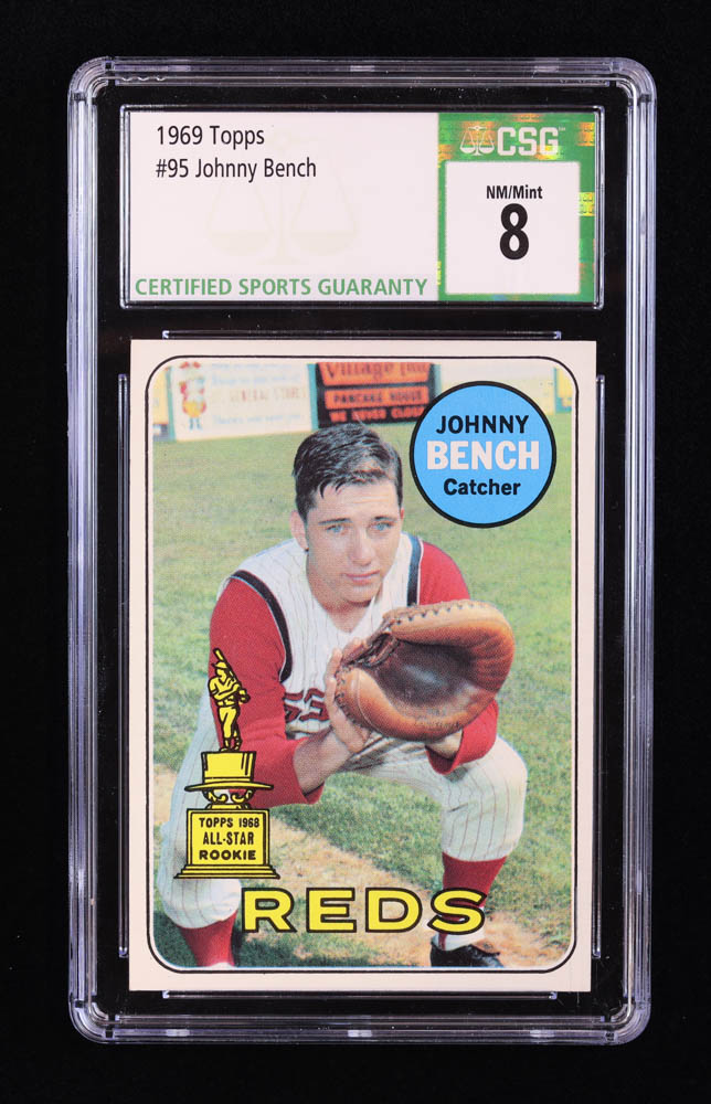 Johnny Bench 1969 Topps #95 (CSG 8) | Pristine Auction