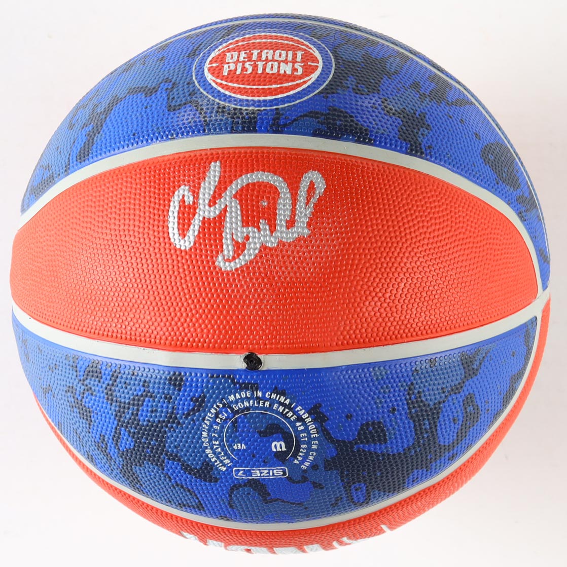 Chauncey Billups Signed Pistons Logo NBA Basketball (Beckett ...