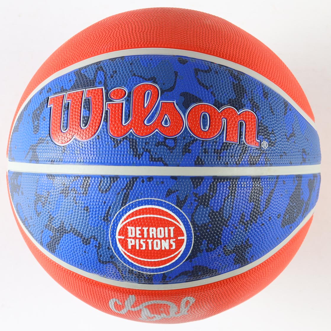 Chauncey Billups Signed Pistons Logo NBA Basketball (Beckett ...