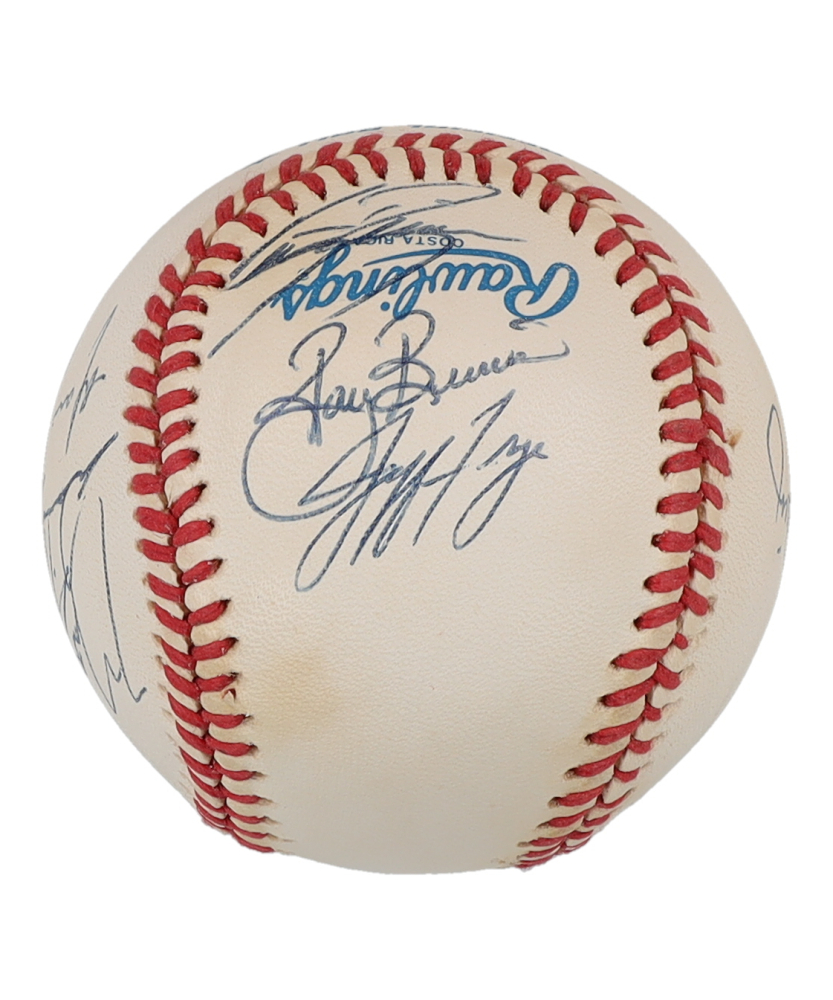 1992 Rangers OAL Baseball Signed by (8) with Donald Harris, Jeff Frye ...