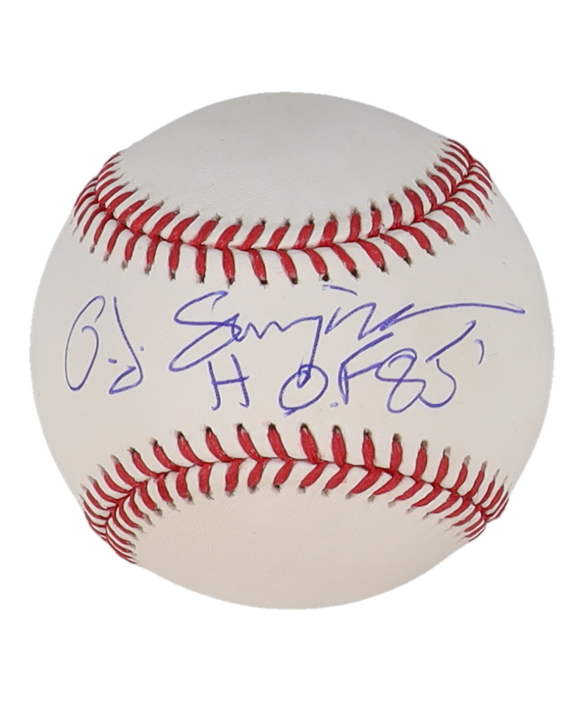 O.J. Simpson Signed OML Baseball Inscribed "H.O.F 85'" (PSA) | Pristine ...