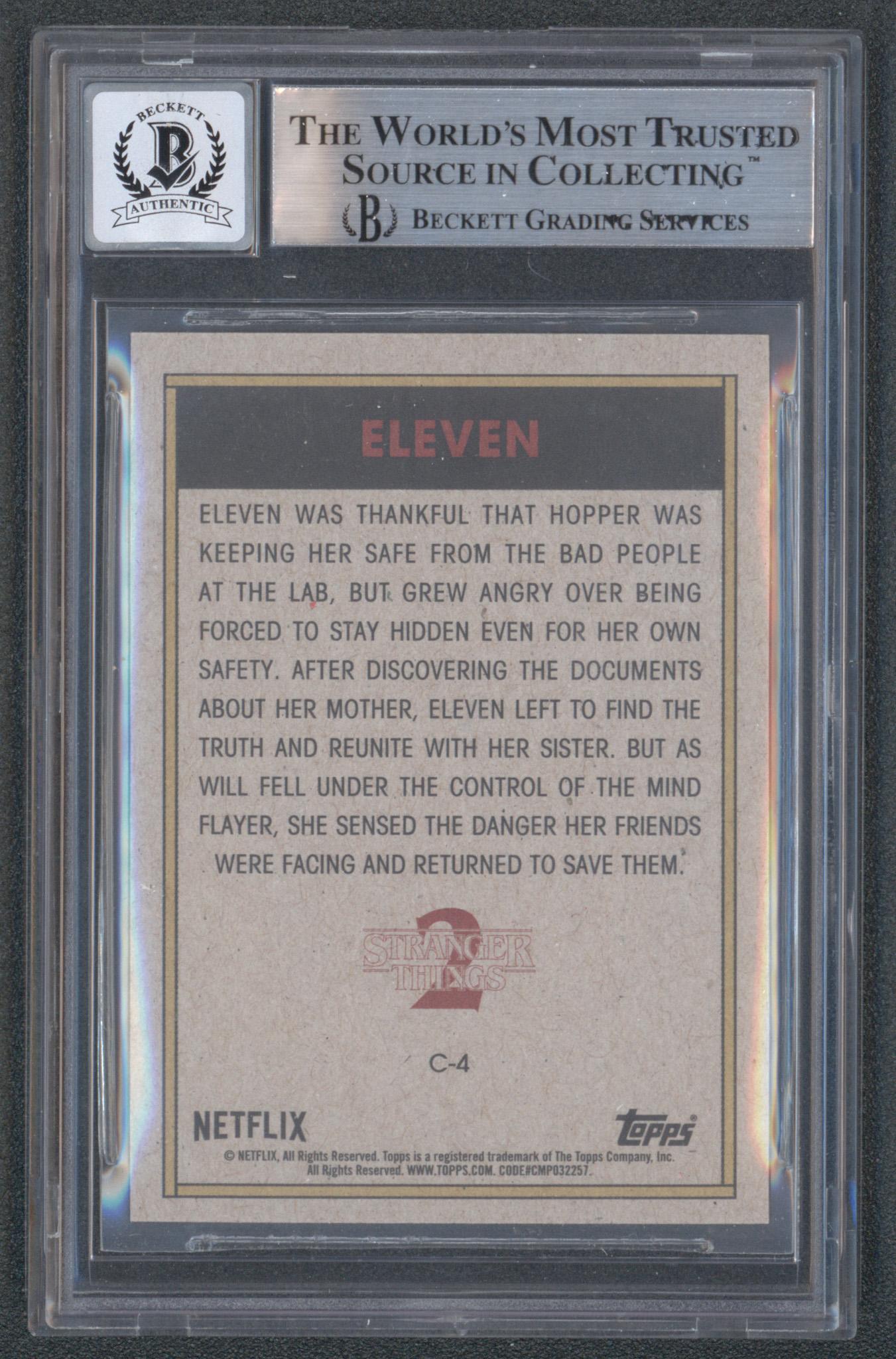 Millie Bobby Brown Signed 2019 Stranger Things Season 2 Characters #C4 ...