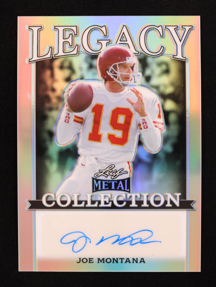 Joe Montana 2024 Leaf Legacy Collection #BA-JM19 Autograph Silver ...