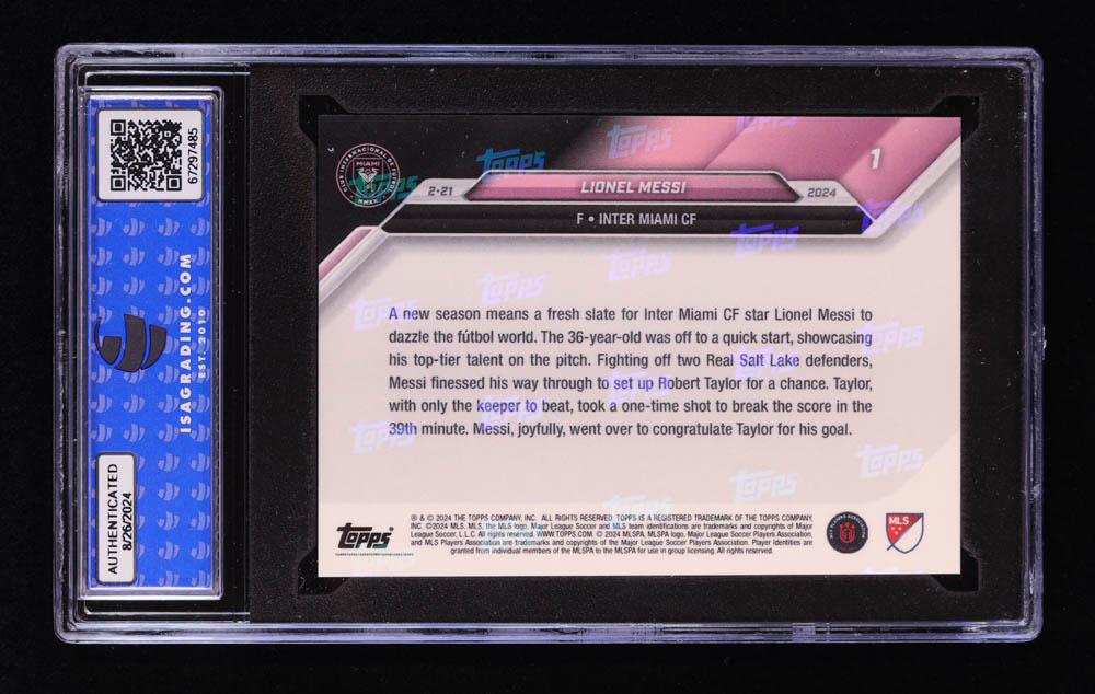 Lionel Messi 2024 Topps Now MLS #1 (ISA 10) | Pristine Auction