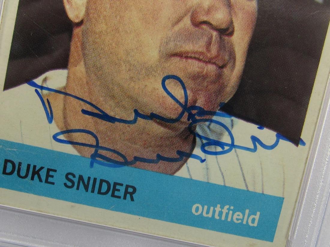 Duke Snider Signed 1964 Topps #155 (PSA) | Pristine Auction