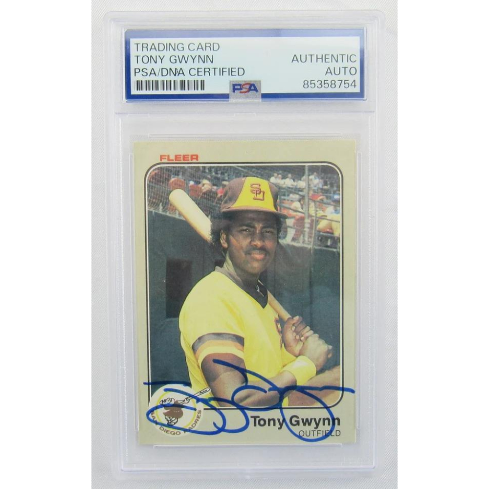 Tony Gwynn Signed 1983 Fleer #360 (psa) | Pristine Auction