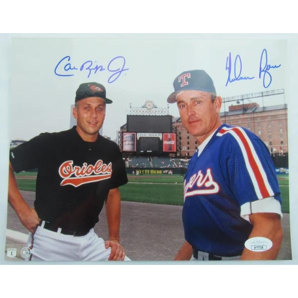 Cal Ripken Jr. & Nolan Ryan Signed 8x10 Photo (JSA) | Pristine Auction