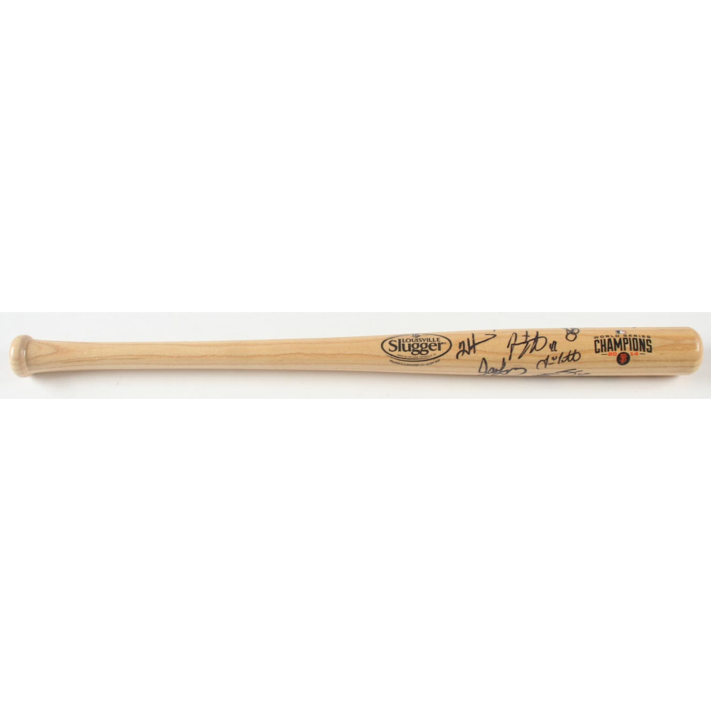 2014 Giants Louisville Slugger Mini Baseball Bat Signed By (12) with ...