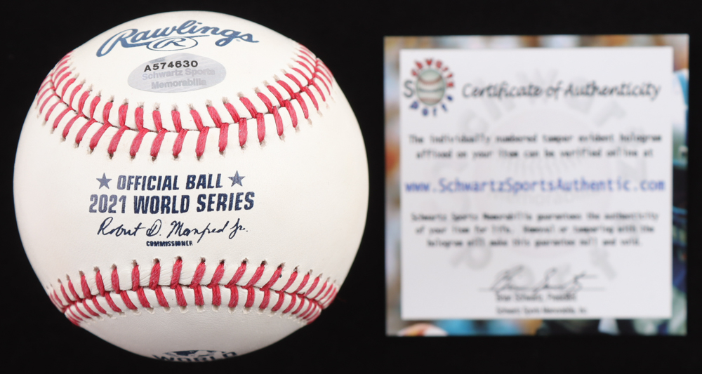 Jorge Soler Signed 2021 World Series Baseball (Schwartz) | Pristine Auction