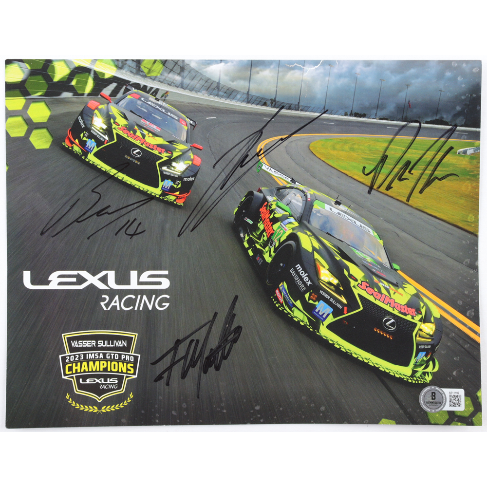 Vasser Sullivan Lexus Racing Team 8x10 Photo Signed By (4) With Jack ...