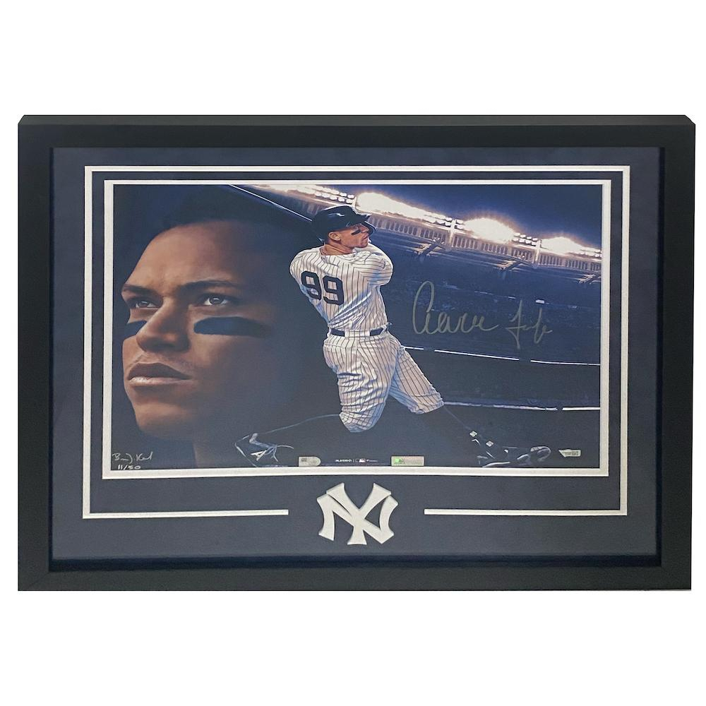Aaron Judge Signed LE Yankees Custom Framed Photo (Fanatics) | Pristine ...