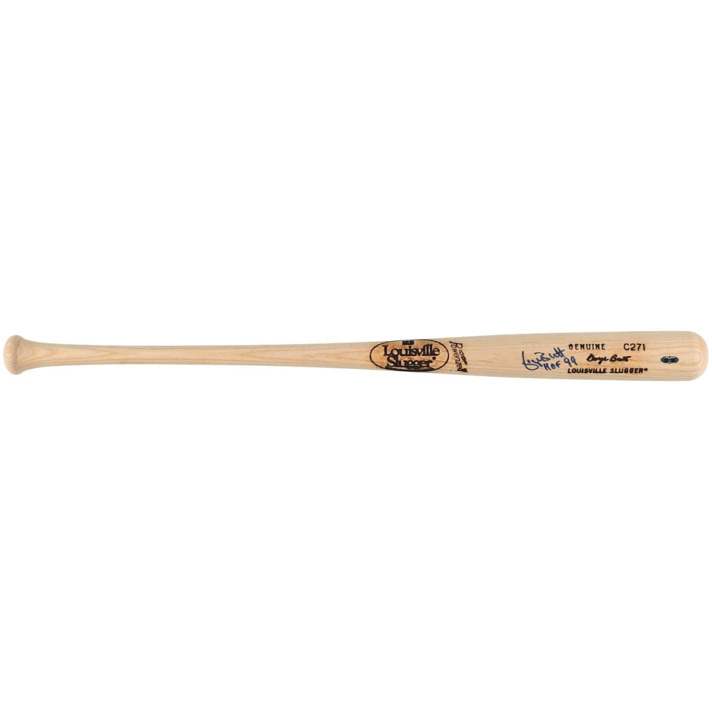 George Brett Signed Louisville Slugger Baseball Bat Inscribed "HOF 99 ...