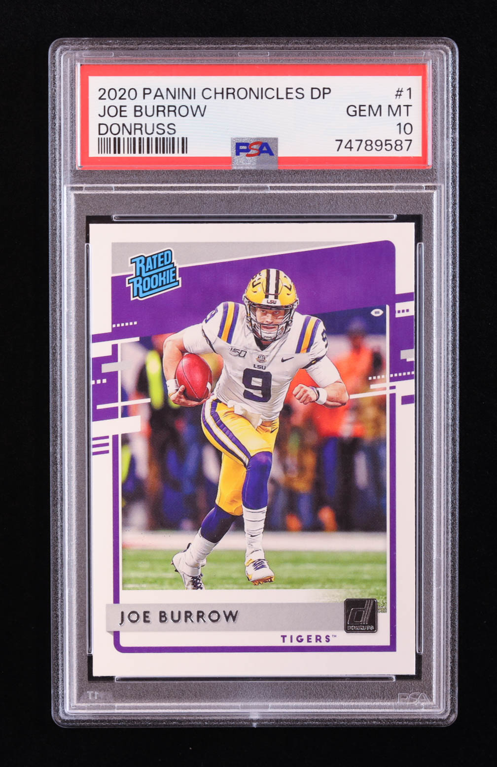 Joe Burrow 2020 Donruss Rated Rookies Draft Picks #1 RC (PSA 10 ...