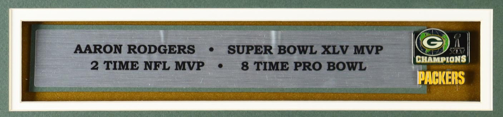 Aaron Rodgers Custom Framed Jersey Display With Super Bowl XLV & Team ...