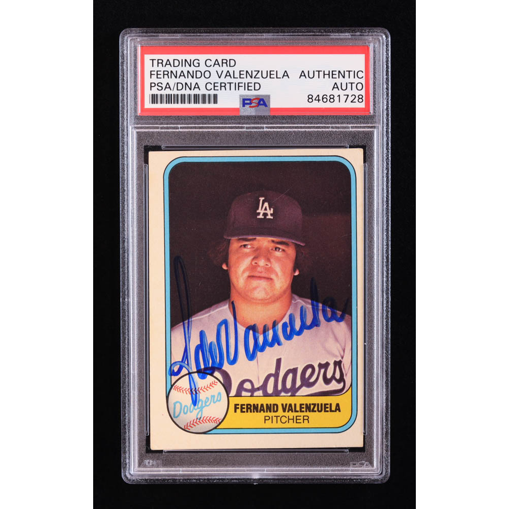 Fernando Valenzuela Signed 1981 Fleer #140 RC (PSA) | Pristine Auction