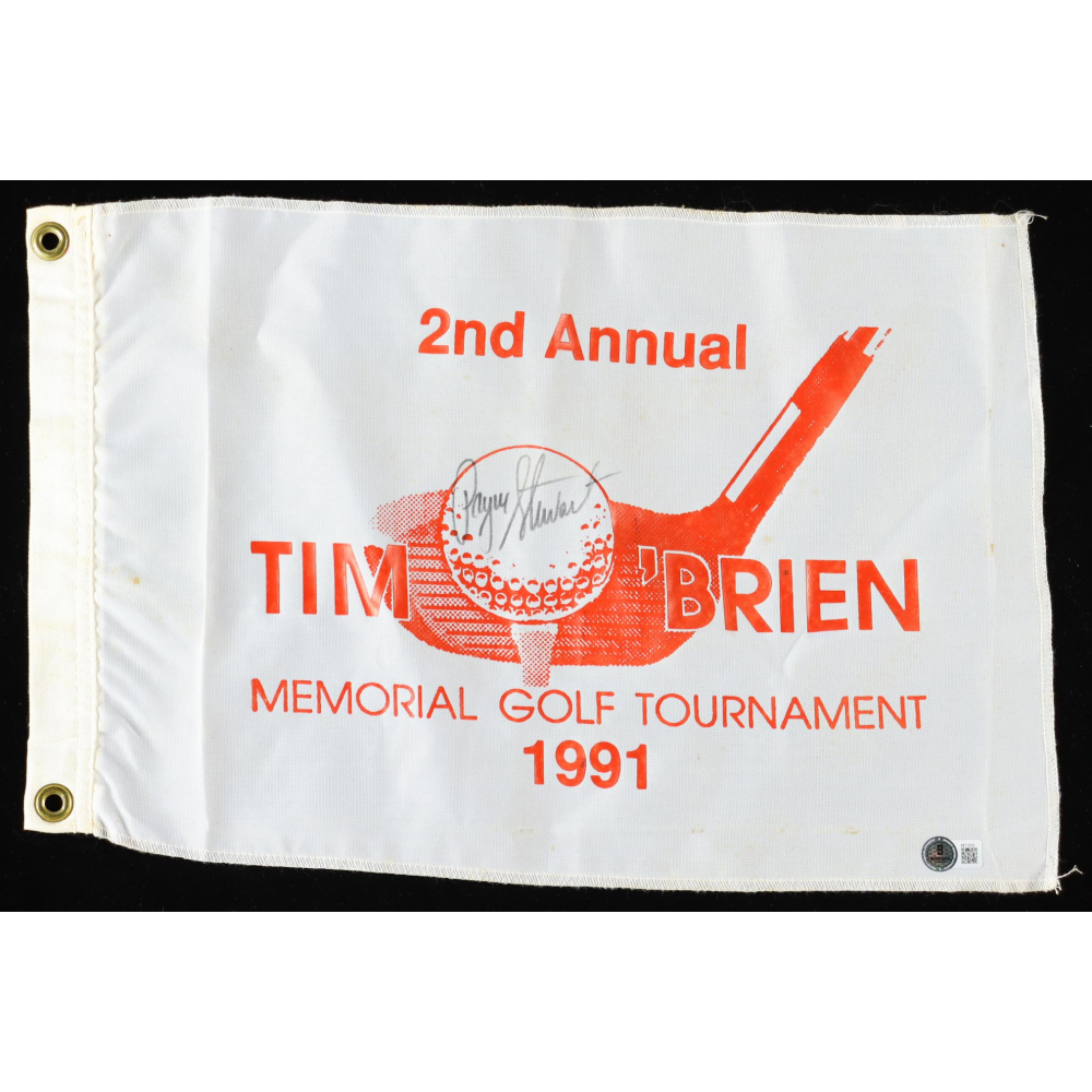Payne Stewart Signed 1991 Tim O'Brien Memorial Tournament Golf Flag ...