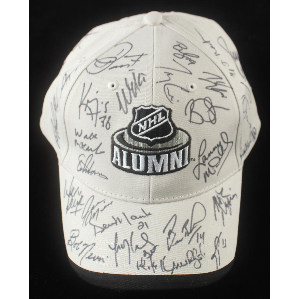 NHL "Hockey's Greatest" Alumni Hat Signed by (30) with Lanny McDonald ...