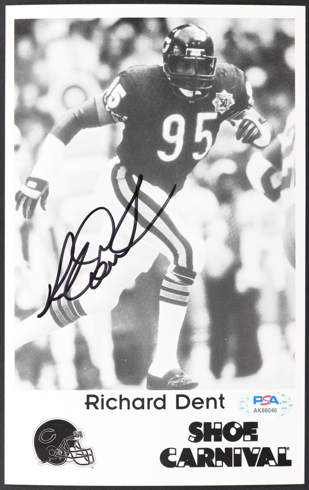 Richard Dent Signed Bears 5x8.5 Flyer (PSA) | Pristine Auction