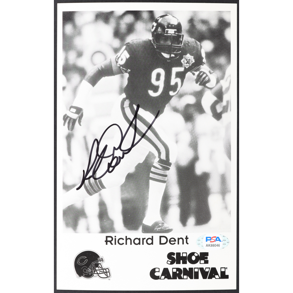 Richard Dent Signed Bears 5x8.5 Flyer (PSA) | Pristine Auction