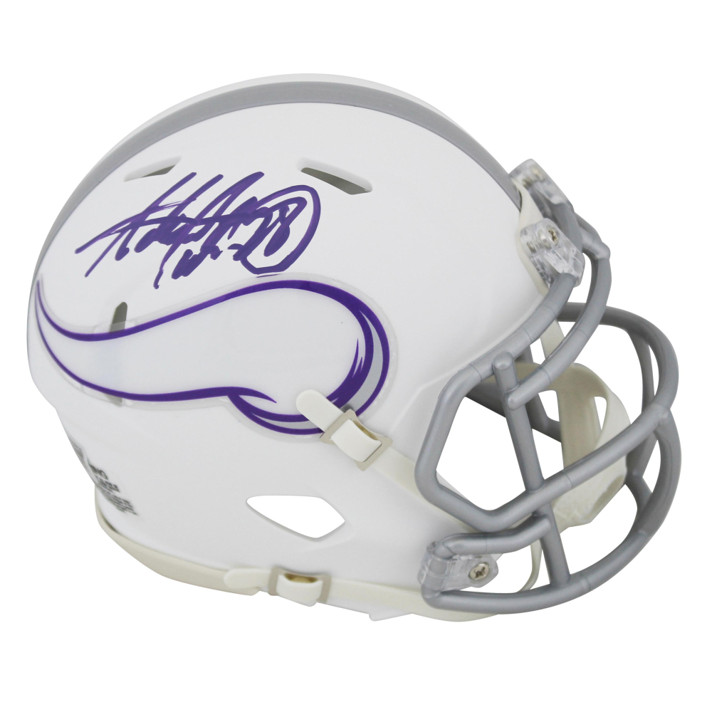 Adrian Peterson Signed Vikings Speed Mini Helmet (Beckett) | Pristine ...