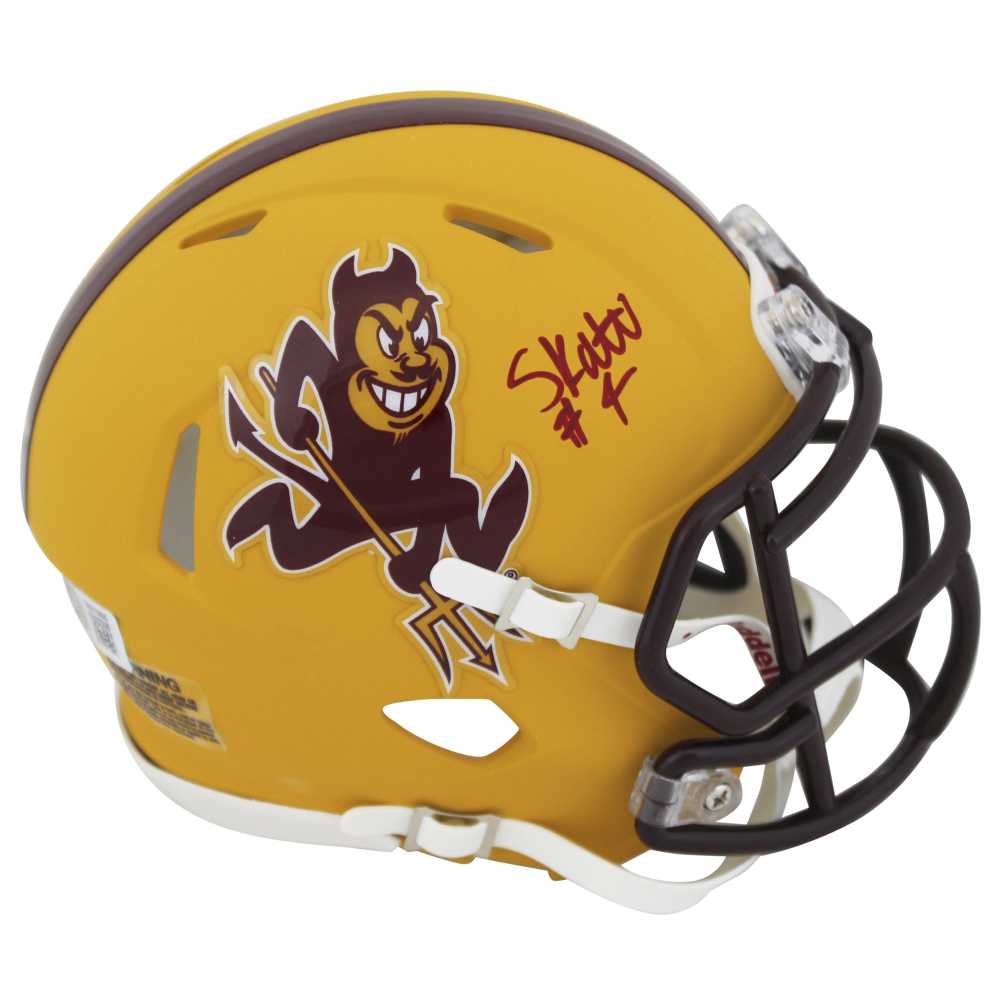 Cameron Skattebo Signed Arizona State Sun Devils Speed Mini Helmet ...