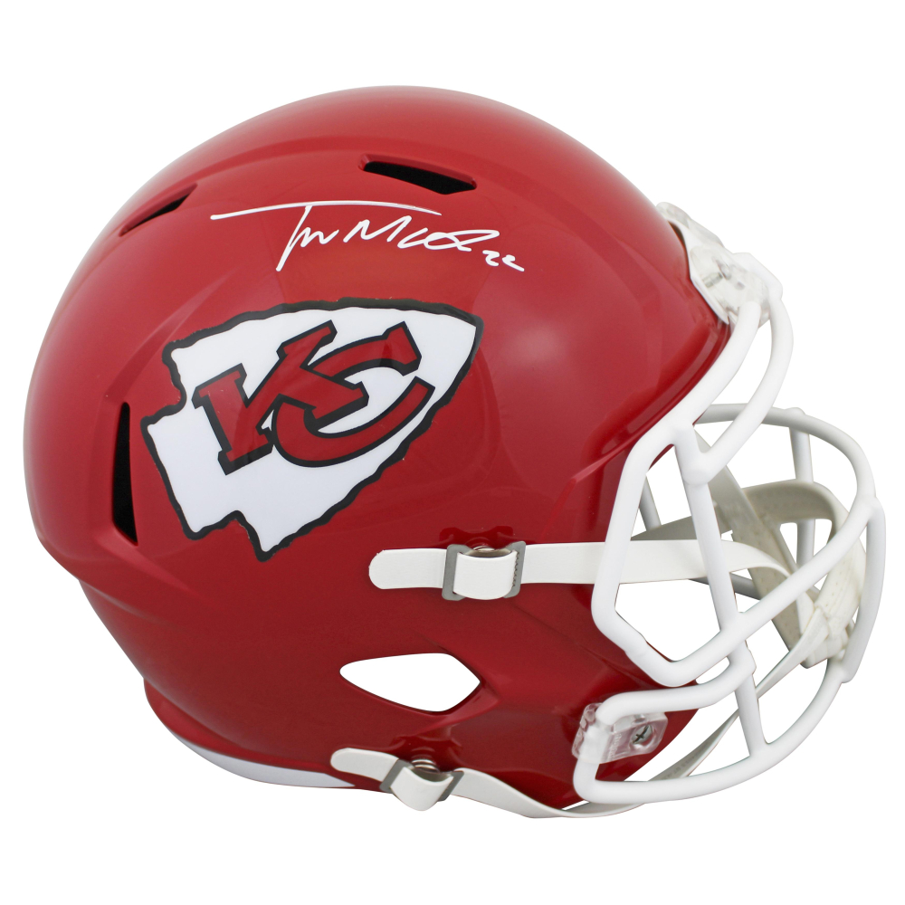 Trent McDuffie Signed Chiefs Full-Size Speed Helmet (Beckett ...