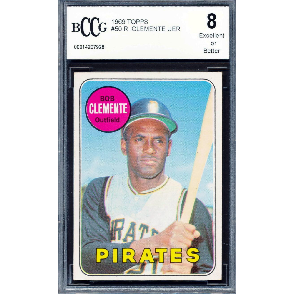 Roberto Clemente 1969 Topps #50 (BCCG 8) | Pristine Auction