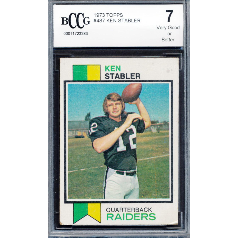 Ken Stabler 1973 Topps #487 RC (BCCG 7) | Pristine Auction