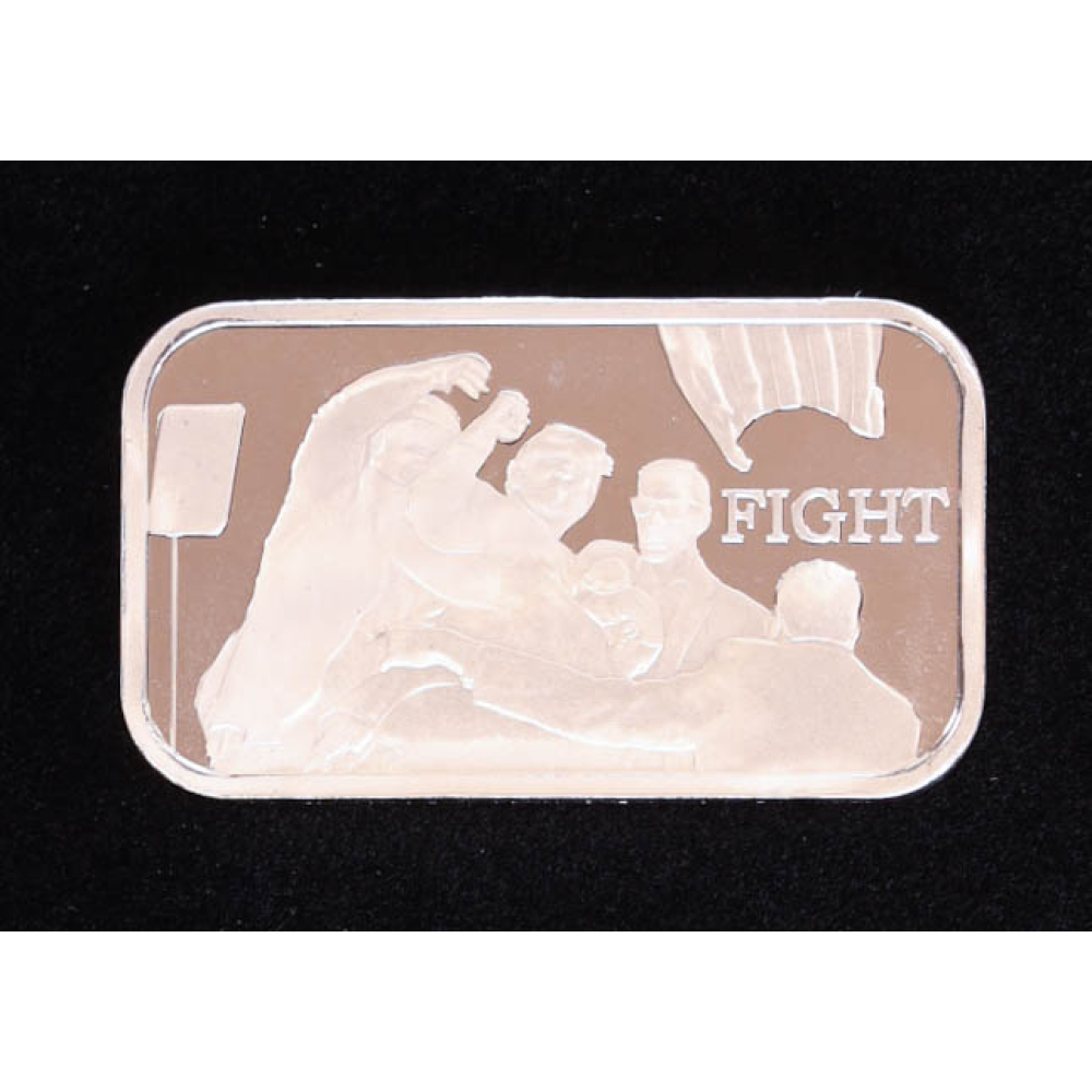 Donald Trump "Fight" Assassination Attempt 1 oz .999 Fine Silver ...