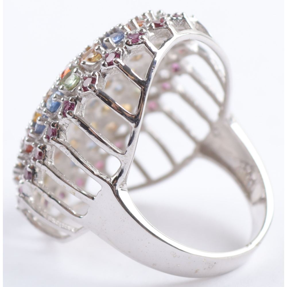 9.2cts Multi Color Sapphire & Garnet Ring | Estimated Value $1,700 (UGL ...