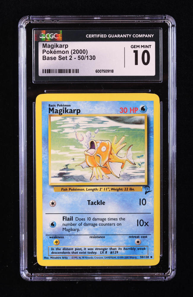 Magikarp Pokemon 2000 Base 2 #50 (CGC 10) | Pristine Auction
