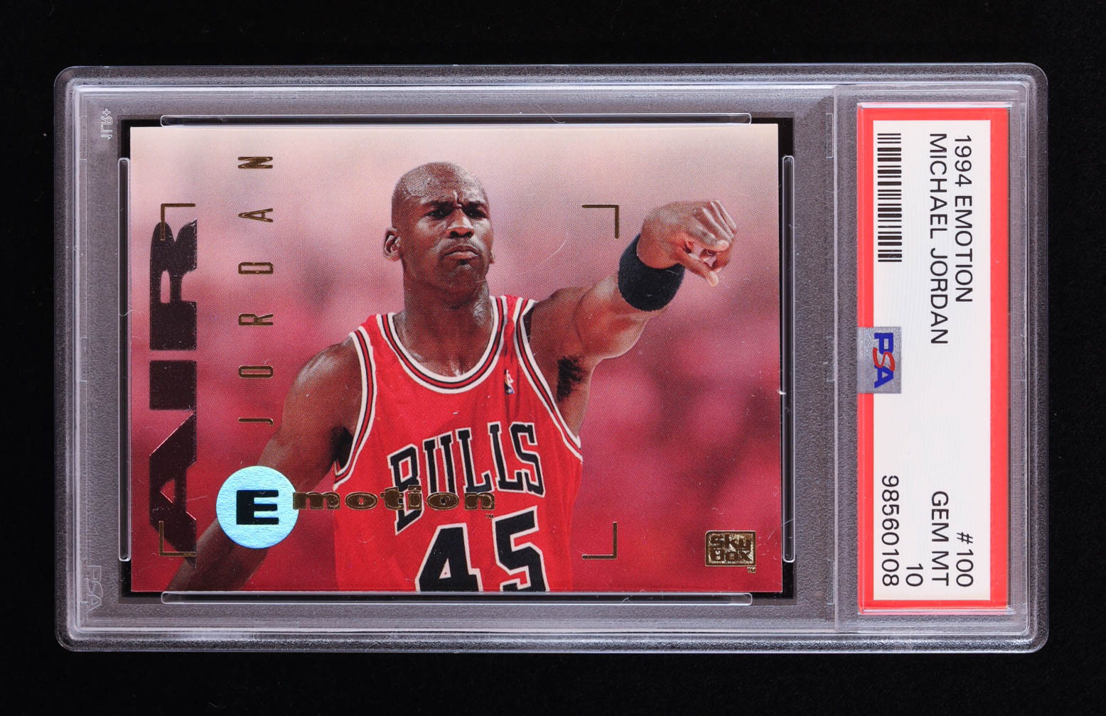 Michael Jordan 1994-95 Emotion #100 (PSA 10) | Pristine Auction