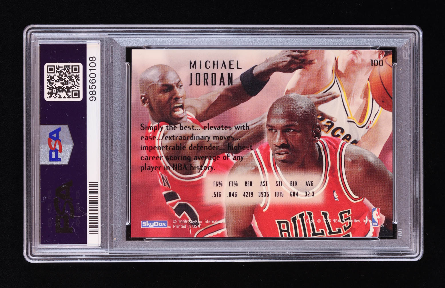 Michael Jordan 1994-95 Emotion #100 (PSA 10) | Pristine Auction