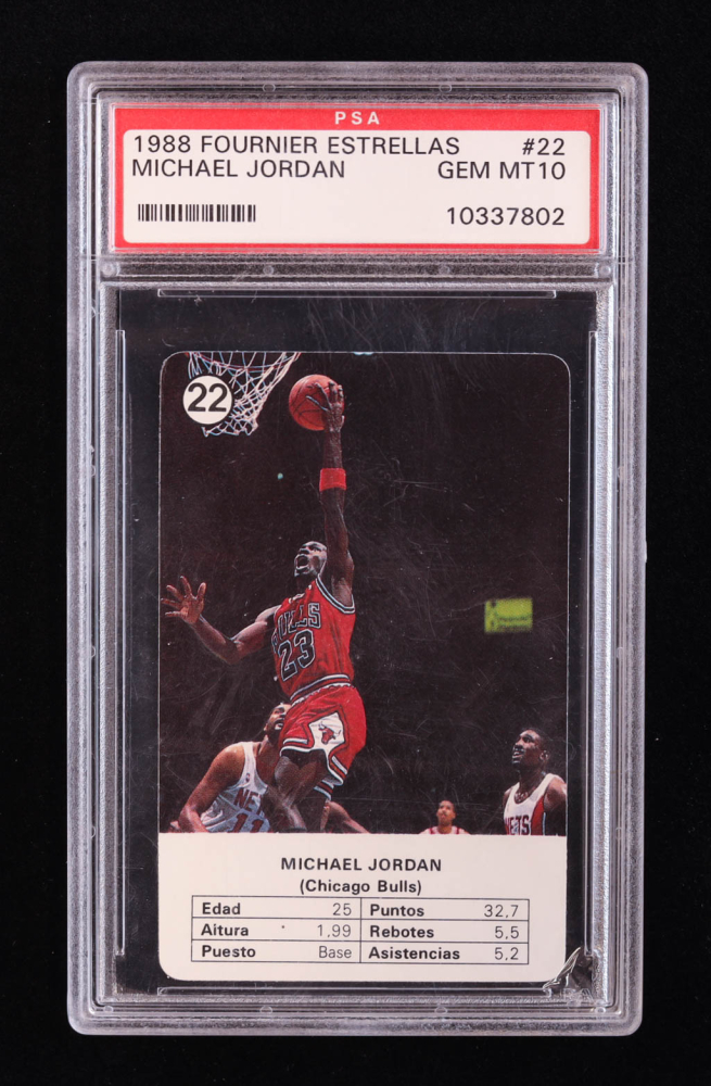 Michael Jordan 1988 Fournier NBA Estrellas #22 (PSA 10) | Pristine Auction