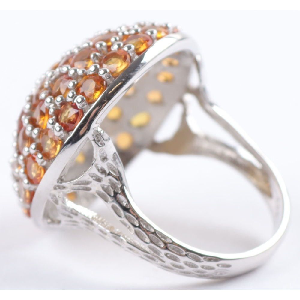 8.40cts Orange Sapphire Dome Ring | Estimated Value $1,600 (UGL ...