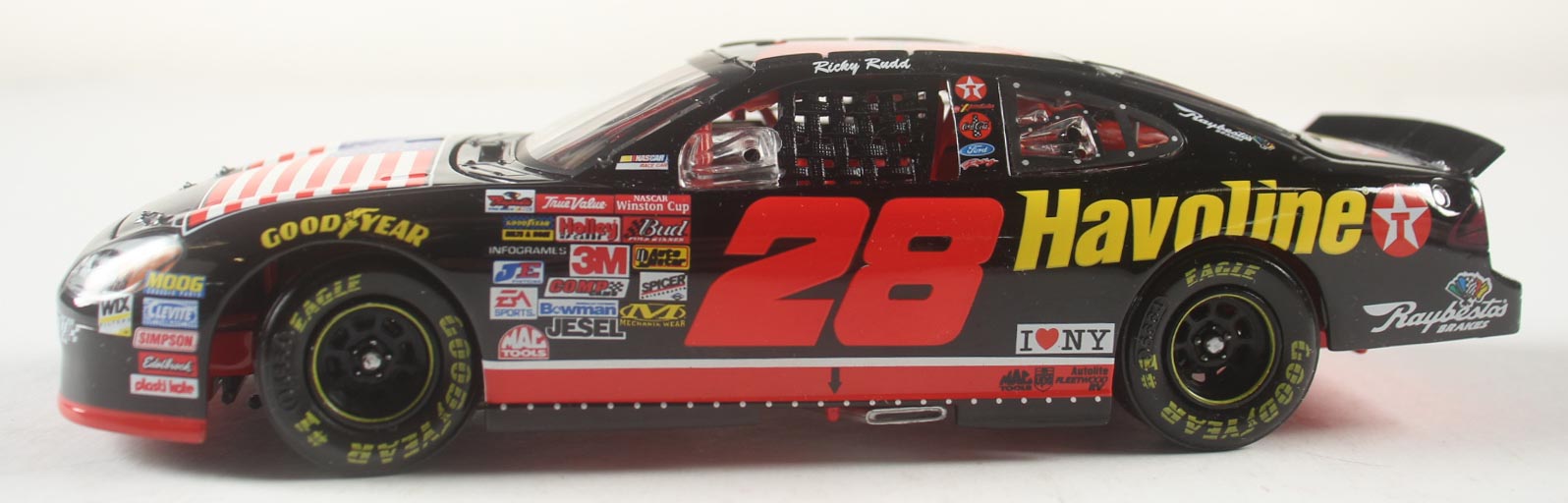 Ricky Rudd NASCAR #28 Havoline / Memorial 2001 Taurus - 1:24 Premium ...