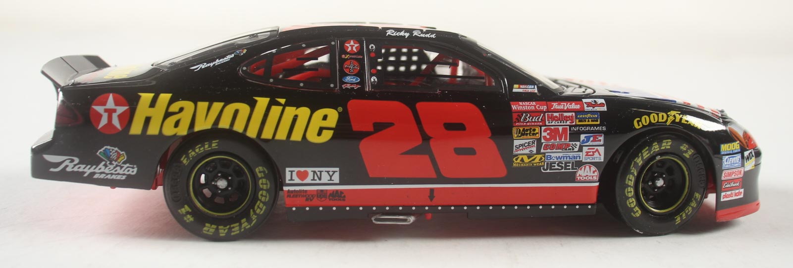 Ricky Rudd NASCAR #28 Havoline / Memorial 2001 Taurus - 1:24 Premium ...