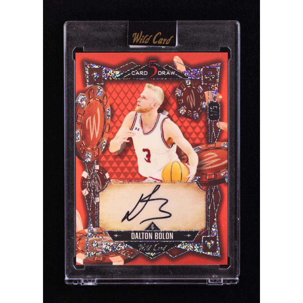 Dalton Bolon 2024 Wild Card 5 Card Draw Autographs Orange #5CDMDBA RC ...